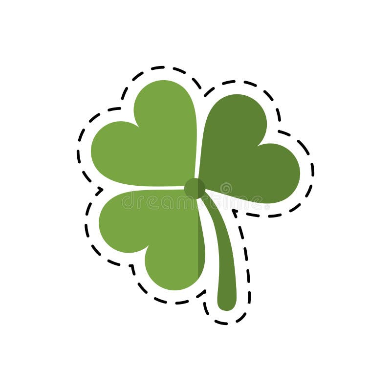 Cartoon St Patricks Day Clover Lucky Icon Stock Vector - Illustration ...
