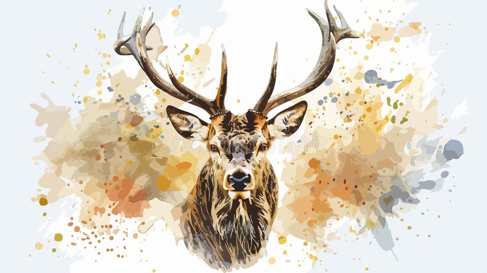 Cartoon Stag Animation Vector Illustration for Creative Projects Stock ...