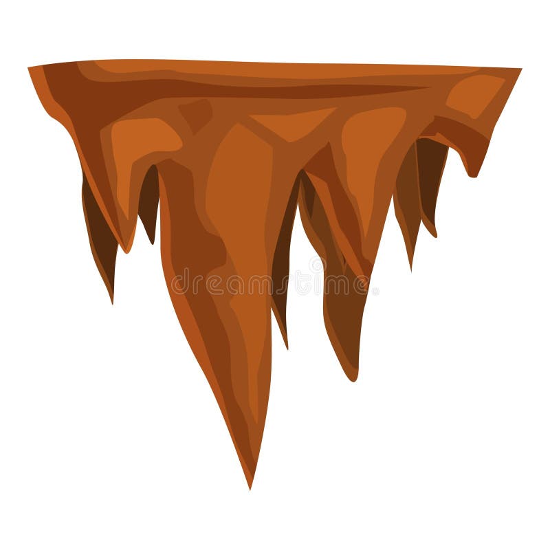 Cartoon Stalactite Formation Hanging from Ceiling Stock Illustration ...