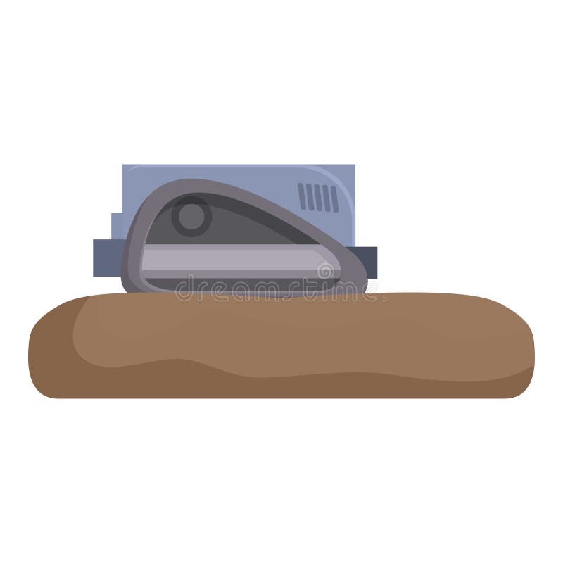 Cartoon Stapler on Wooden Surface Illustration Stock Vector ...