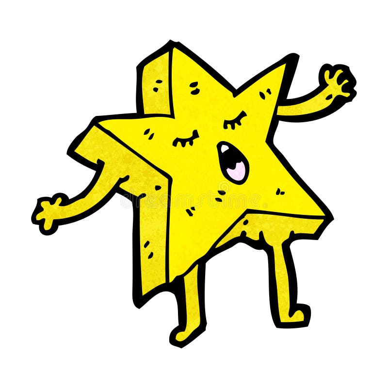 Cartoon star stock vector. Illustration of retro, cheerful - 38060066
