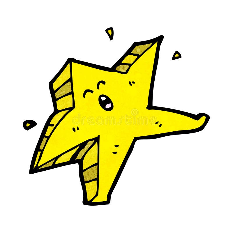 Cartoon star stock vector. Illustration of retro, doodle - 38060411
