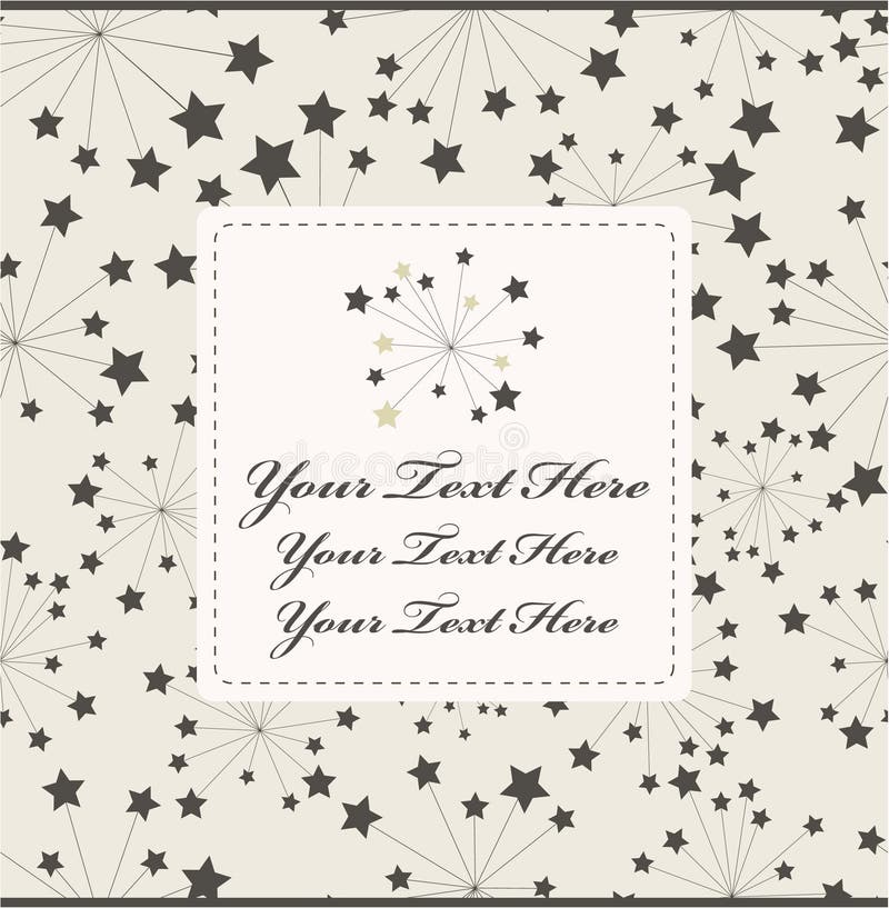 Cartoon star card stock vector. Illustration of party - 17786265