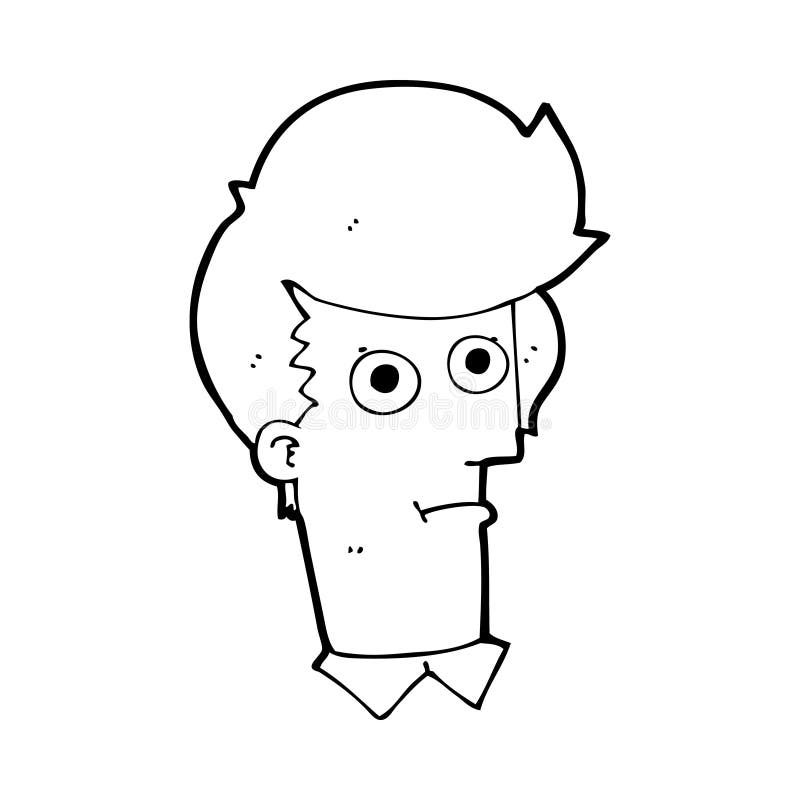 Cartoon staring face stock illustration. Illustration of clip - 37031033