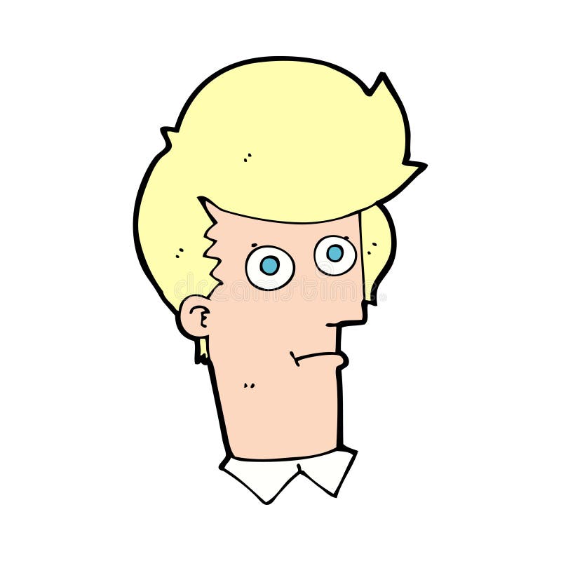 Cartoon staring face stock vector. Illustration of doodle - 37034767