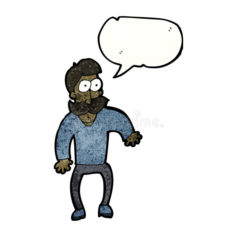 Cartoon staring man stock vector. Illustration of cloud - 38052867