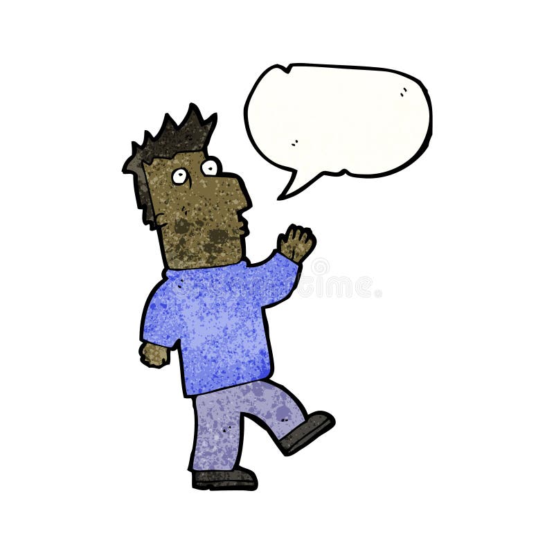 Cartoon startled man stock vector. Illustration of cartoon - 38052249