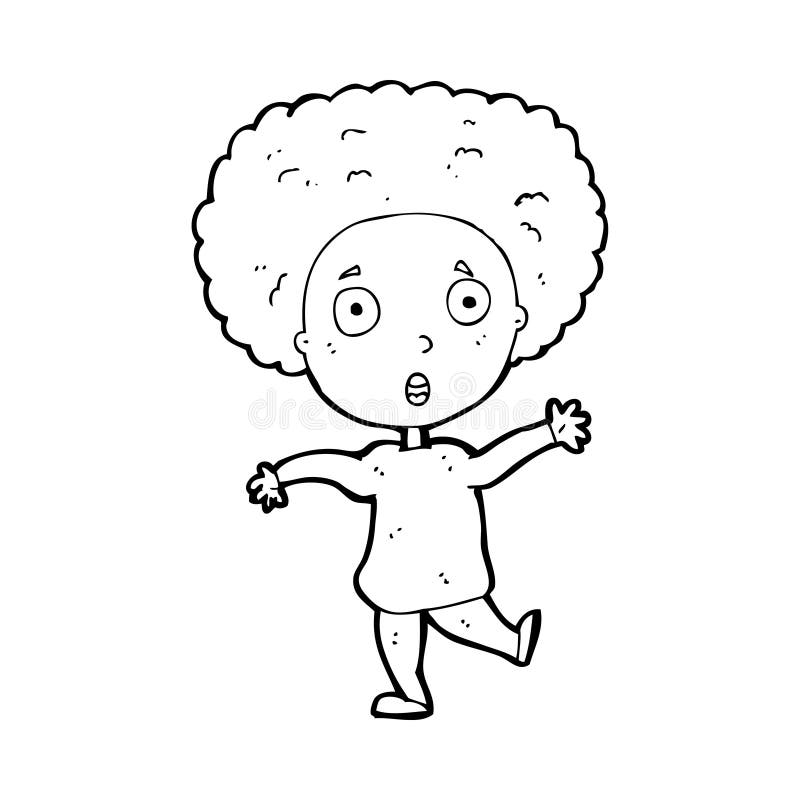 Cartoon startled person stock illustration. Illustration of funny ...