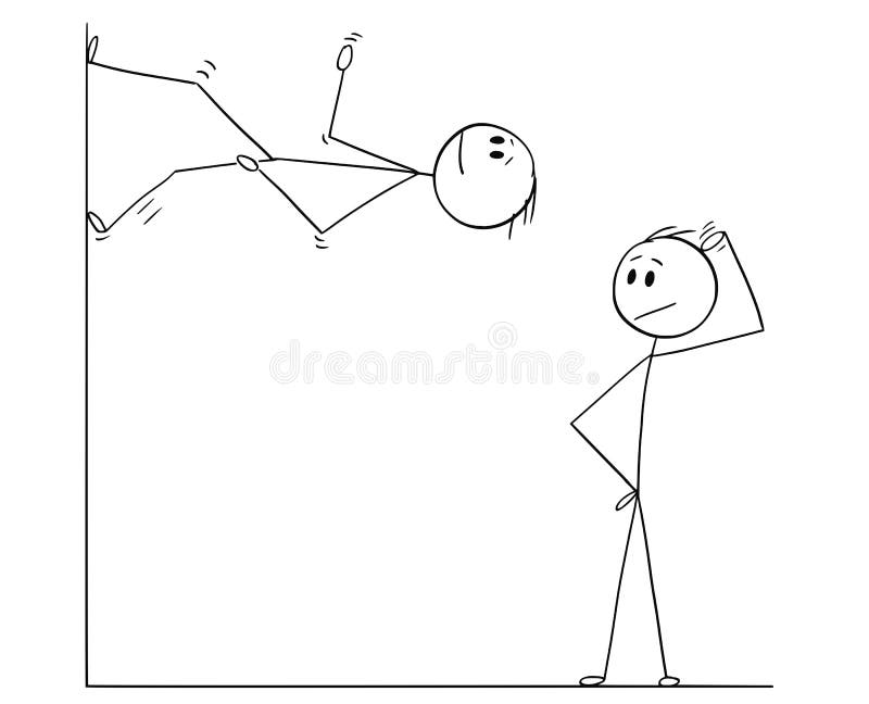 Cartoon of Man or Businessman Looking Confused on Another Man Walking ... Cartoon of Man or Businessman Looking Confused on Another Man Walking ...