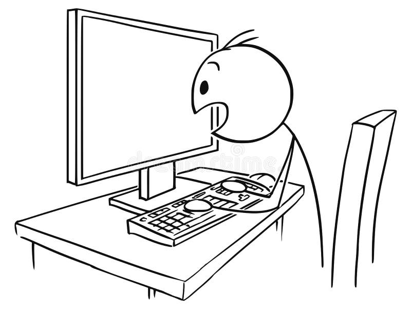 Cartoon Man Working Computer Stock Illustrations – 21,281 Cartoon Man ... Cartoon Man Working Computer Stock Illustrations – 21,281 Cartoon Man ...
