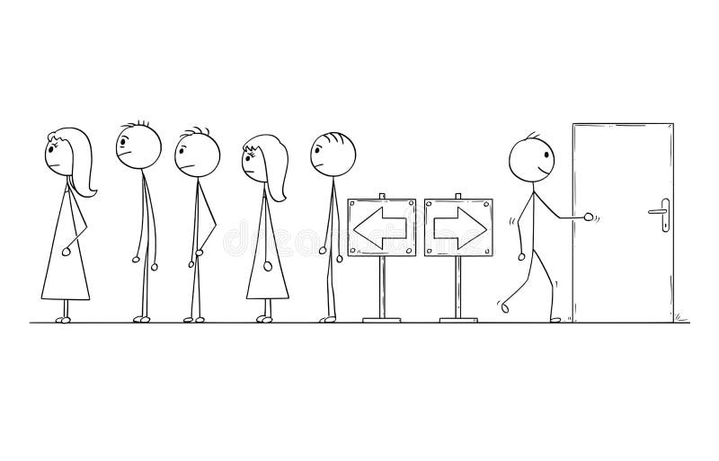 Queue People Vector Cartoon Stick Stock Illustrations – 31 Queue People ...