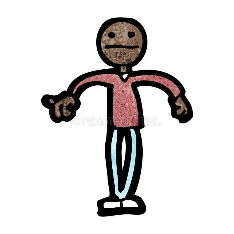 Cartoon Stick Man Shrugging Stock Vector - Illustration of male ...