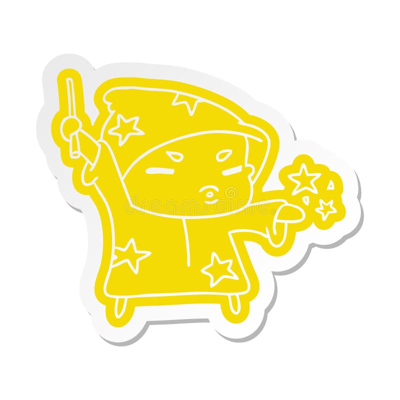 Sticker of a Cute Cartoon Math Symbols Stock Vector - Illustration of ...