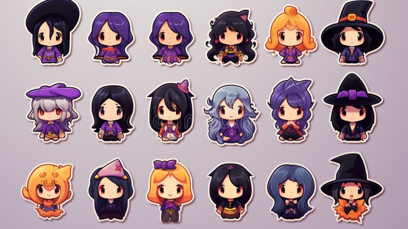 Cartoon Stickers Set for Kids , Vector Illustration Stock Illustration ...