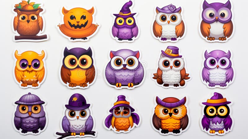 Cartoon Stickers Set for Kids , Vector Illustration Stock Illustration ...