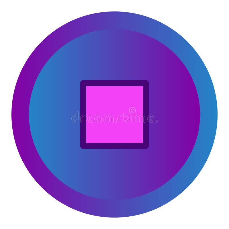 Cartoon stop button stock vector. Illustration of icon - 258035043