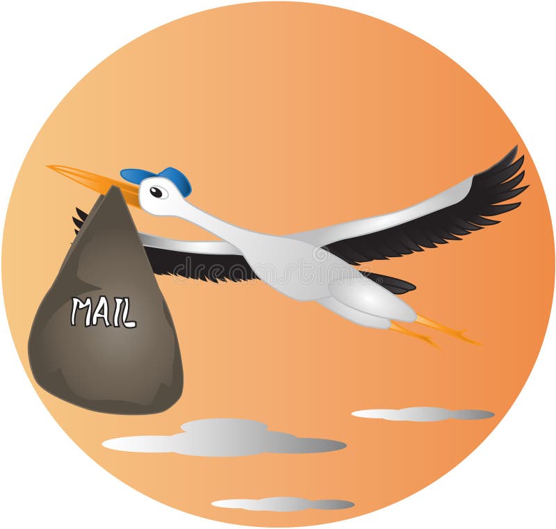 Storks Deliver Stock Illustrations – 14 Storks Deliver Stock ...