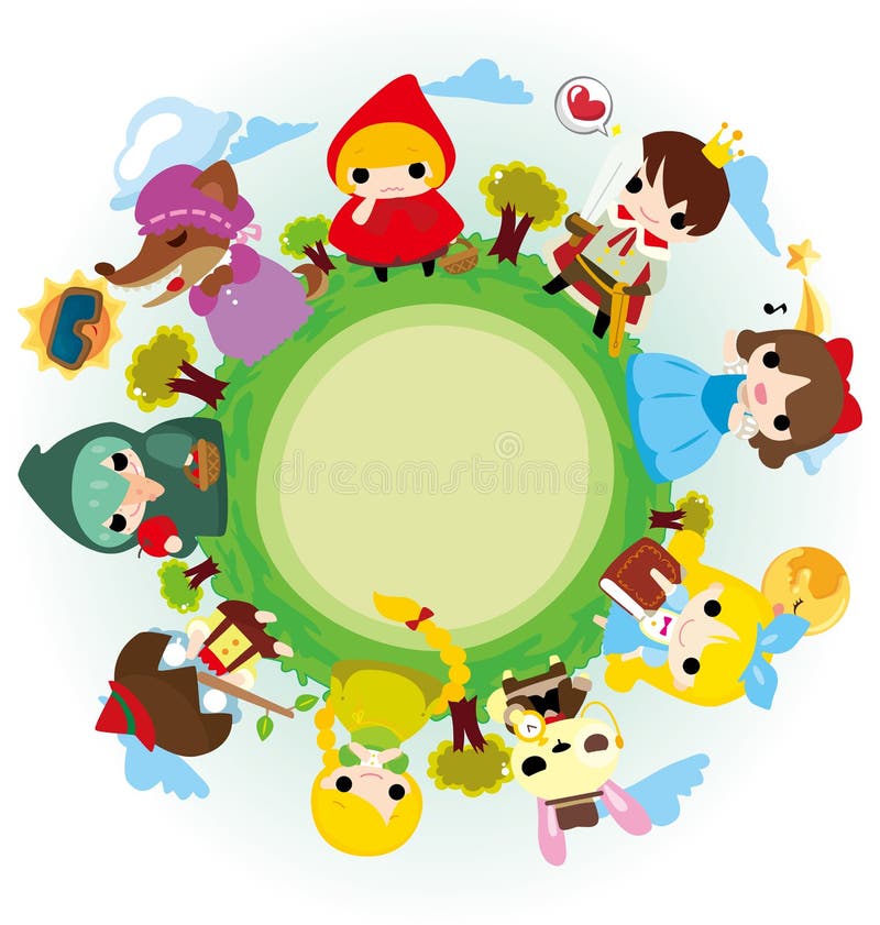Cartoon Medieval People Around World Stock Vector - Illustration of ...
