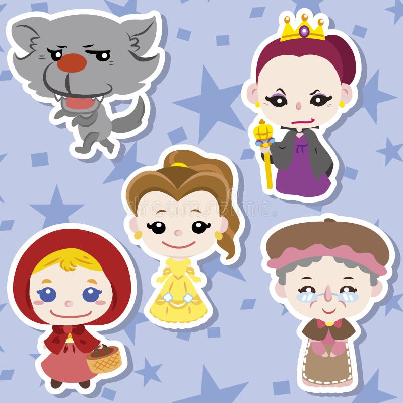 Cartoon story people icons stock vector. Illustration of goose - 28341143