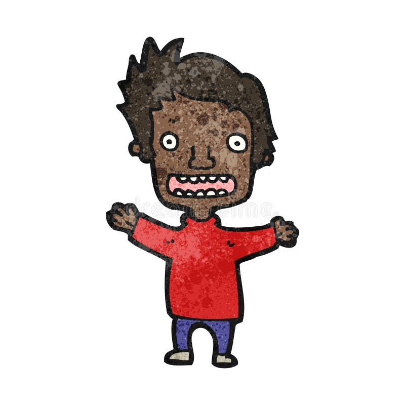 Cartoon stressed boy stock vector. Illustration of quirky - 38060966