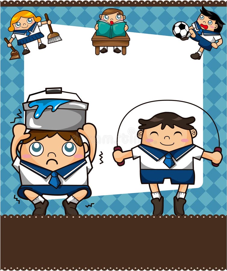 Cartoon student card stock vector. Illustration of education - 19028291