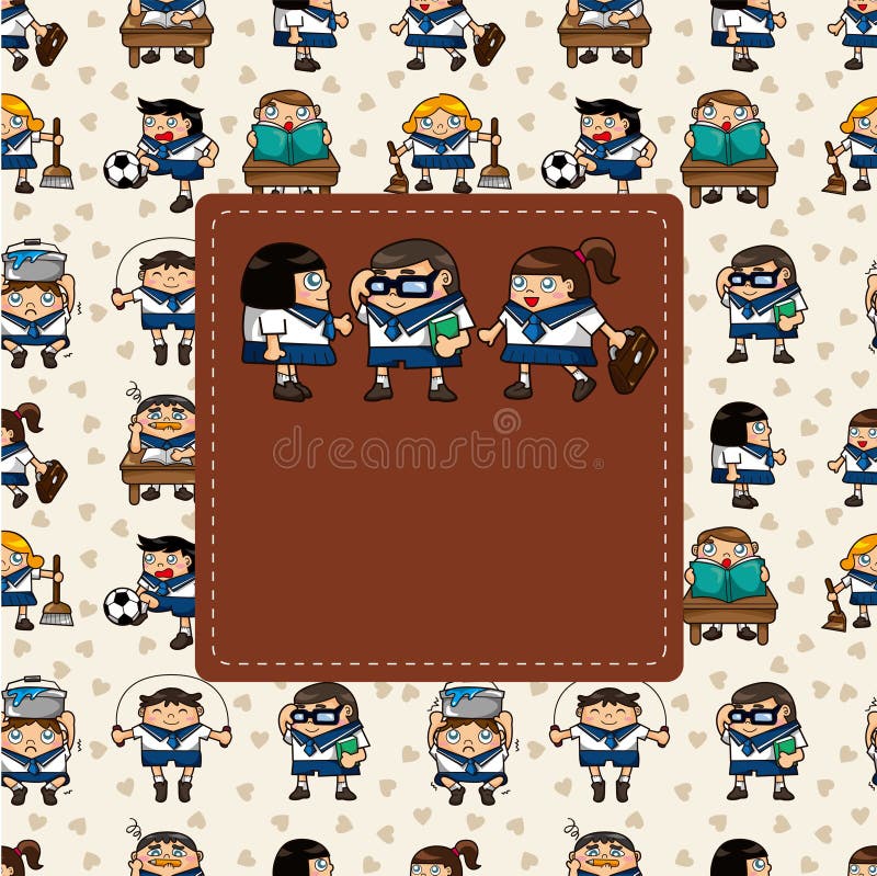 Cartoon student card stock vector. Illustration of party - 19592784