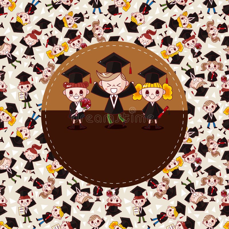 Cartoon student card stock vector. Illustration of invitation - 22017855