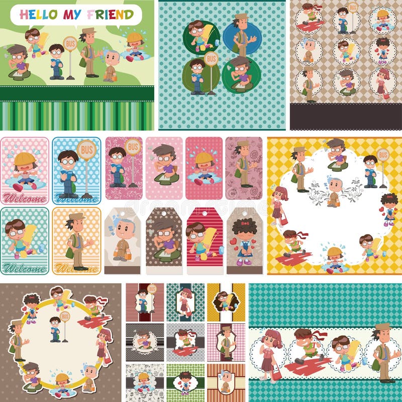 Cartoon student card stock vector. Illustration of bachelor - 22017838