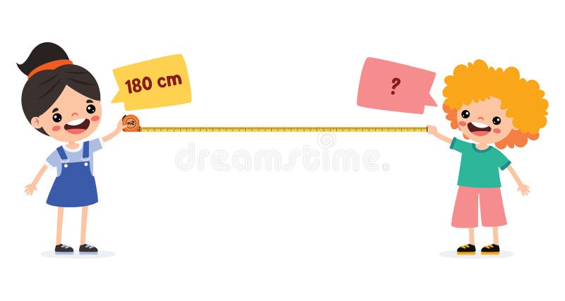 Cartoon Student Using Tape Measure Stock Illustration - Illustration of ...