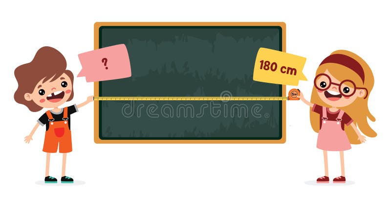Cartoon Student Using Tape Measure Stock Illustration - Illustration of ...