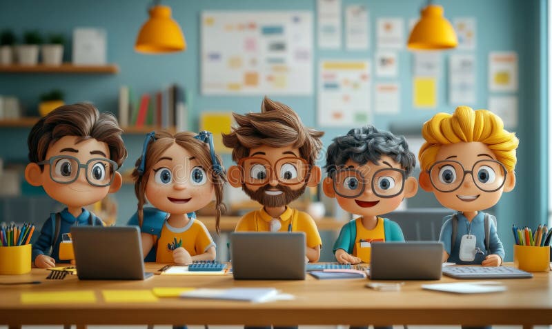 Students Working Together Project Stock Illustrations – 376 Students ...