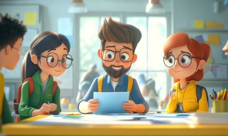 Students Working Together Project Stock Illustrations – 300 Students ...