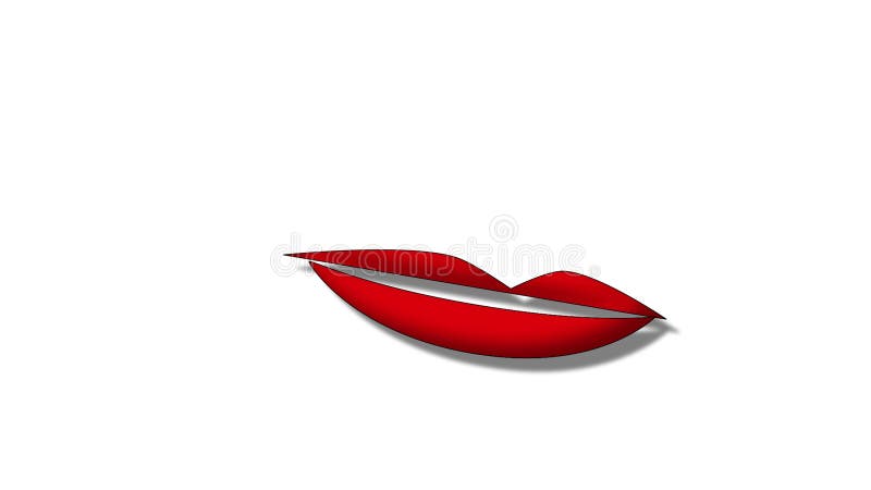 Red lips animation stock video. Video of fashion, beauty - 234764477
