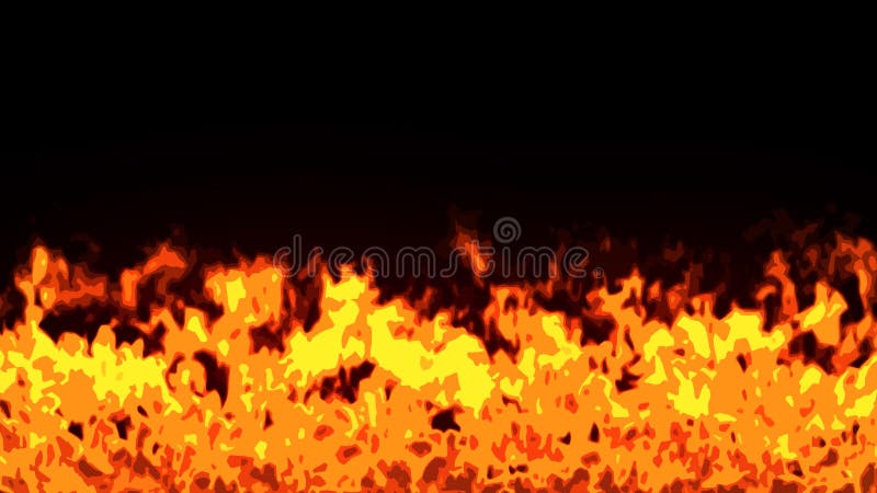 Red Fire with Cartoon Speed Lines. Comic Rays on Black Background ...