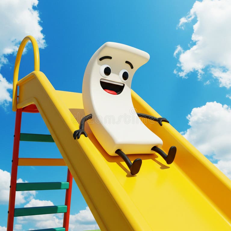 Cartoon-style, Anthropomorphic Rectangular Character with a Face, Arms ...