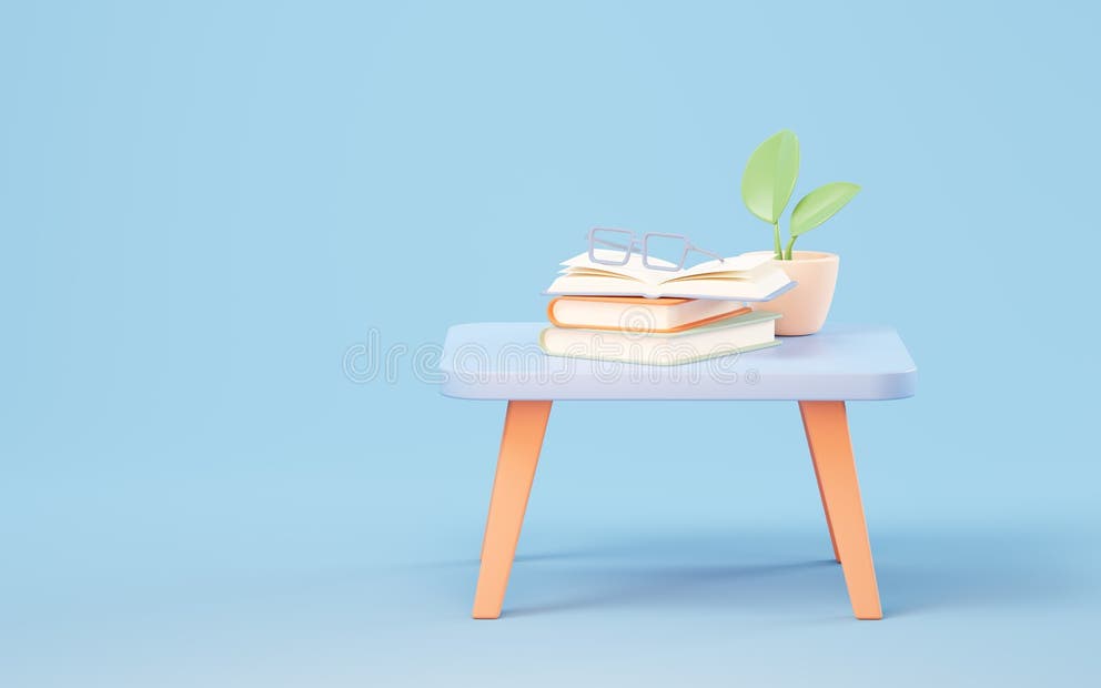 Cartoon Style Book, 3d Rendering Stock Illustration - Illustration of ...