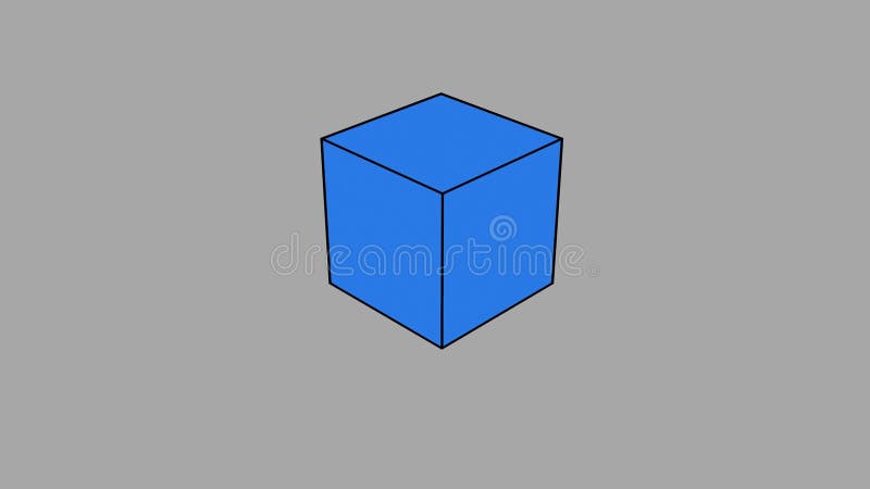 Cartoon Style Color Cube Transform To Sphere 3d Stock Illustration ...