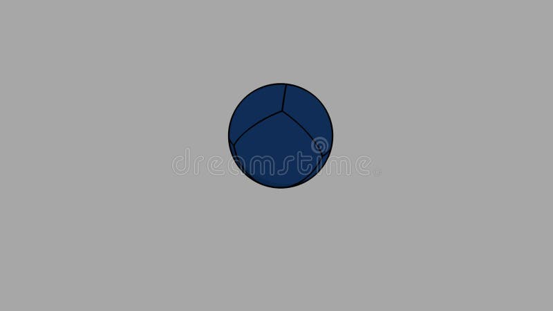 Cartoon Style Color Cube Transform To Sphere Loop Animation Stock Video