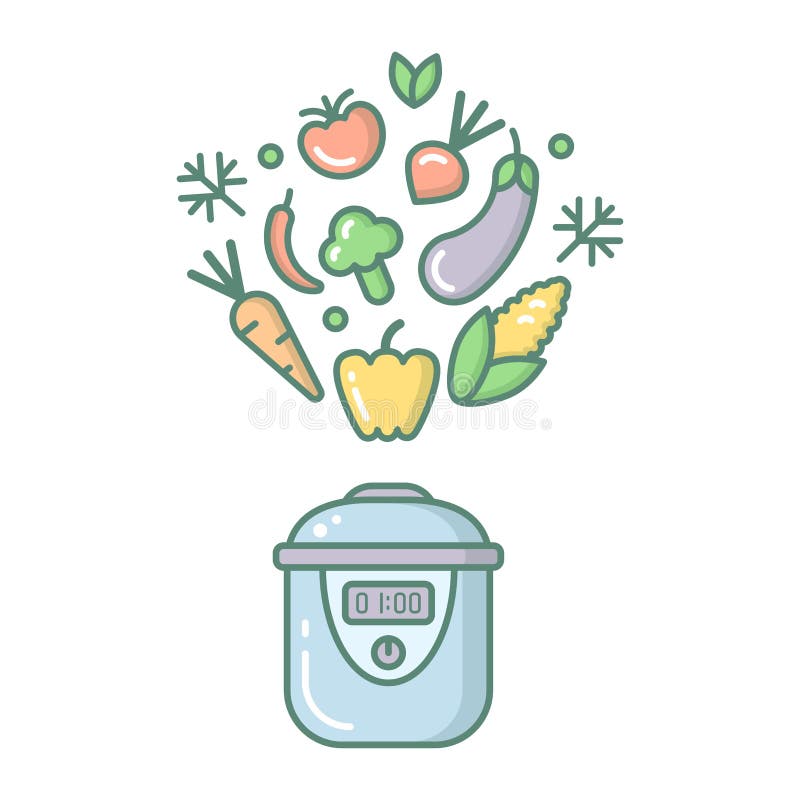 Cartoon Multicooker Stock Illustrations – 175 Cartoon Multicooker Stock ...