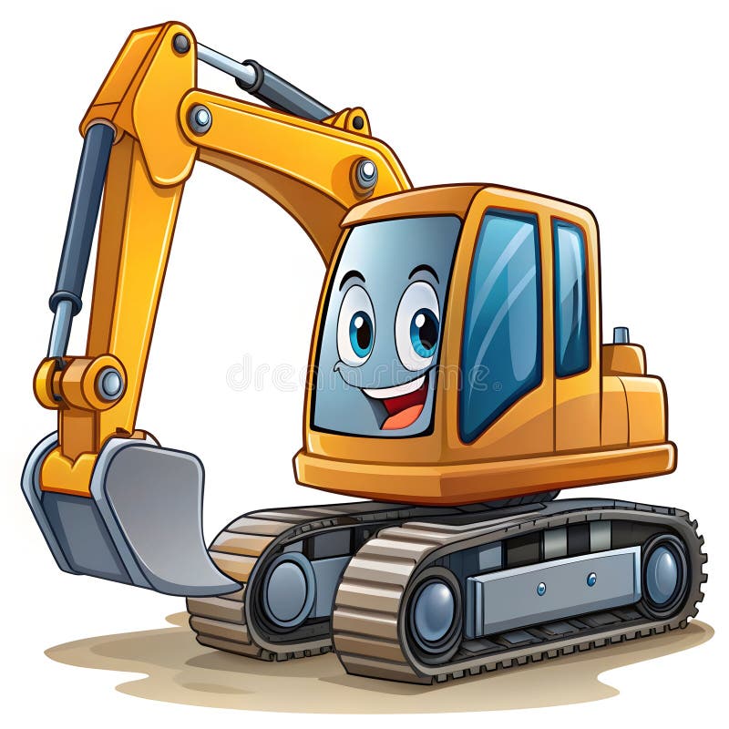 A Cartoon-style Construction Material Delivery Scene, Featuring an ...