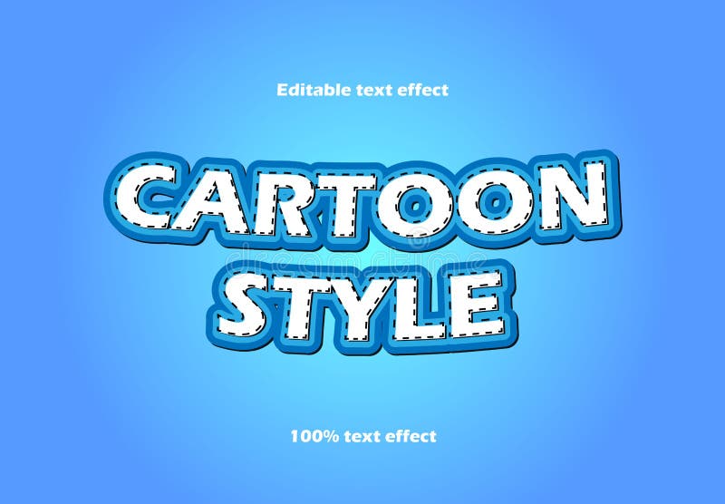 Cartoon Blue Background Style Effect Cartoon Stock Vector ...