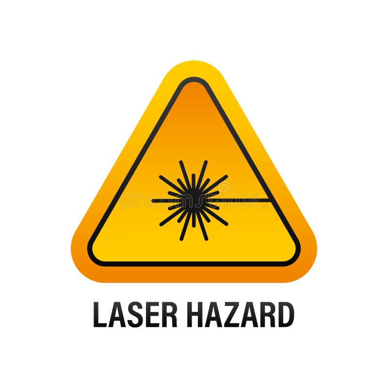 Laser Hazard Icon on White Background. Laser Symbol. Laser Radiation ...