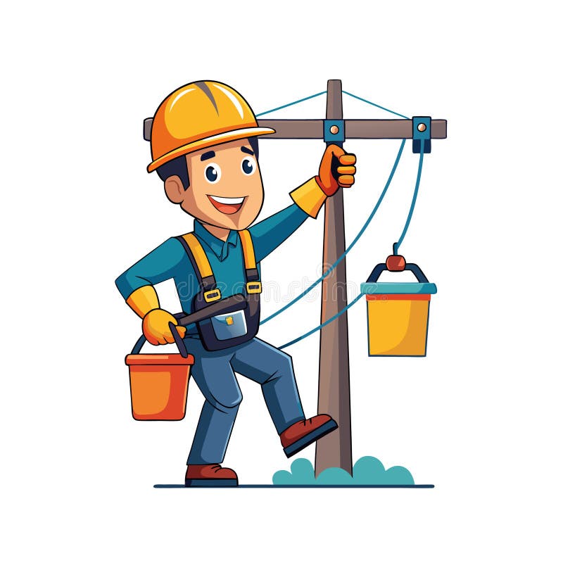 Cartoon Utility Worker Stock Illustrations – 804 Cartoon Utility Worker ...