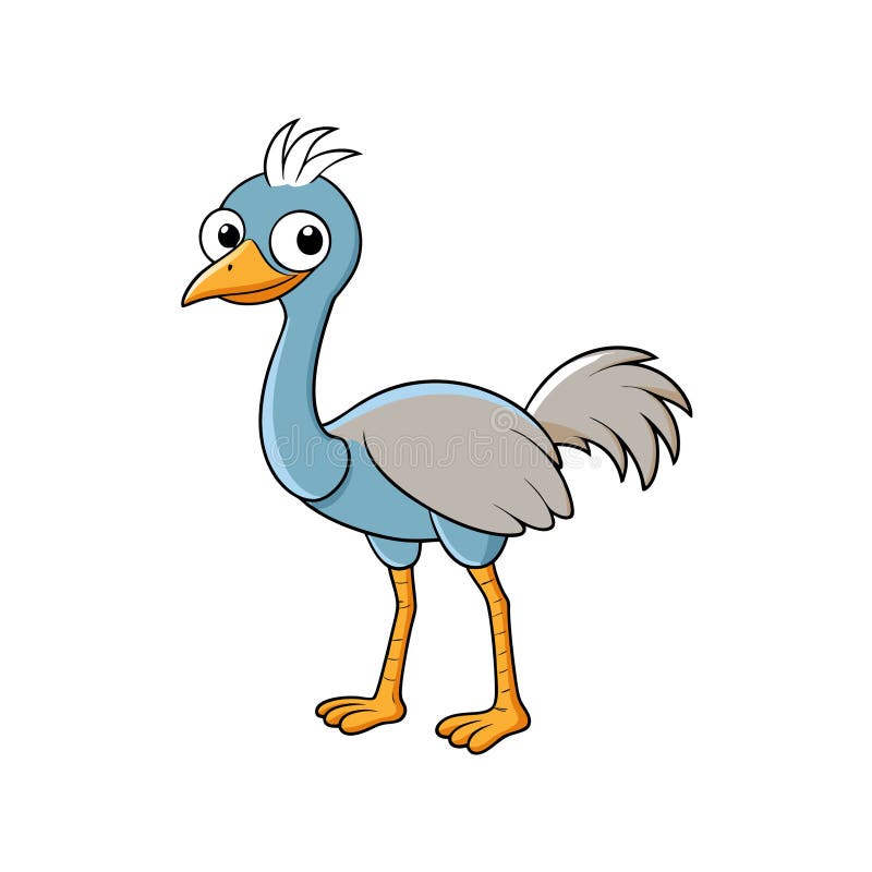 Cartoon Ostrich Vector Stock Illustrations – 5,204 Cartoon Ostrich ...