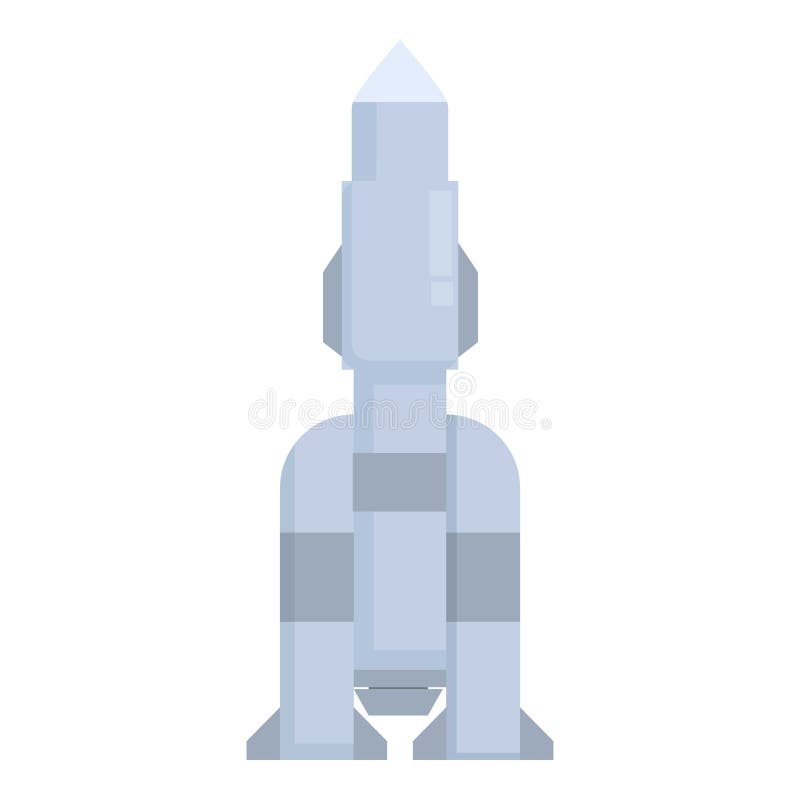 Space Rocket Standing on Launchpad Ready for Take Off Stock Vector ...