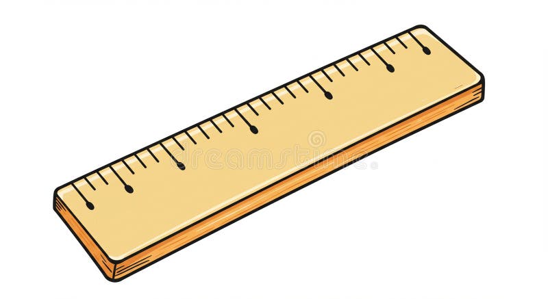 Cartoon Brown Wooden Ruler Stock Illustrations – 63 Cartoon Brown ...