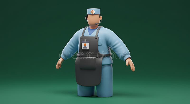 AI-Generated 3D Customer Service Avatar Stock Illustration ...