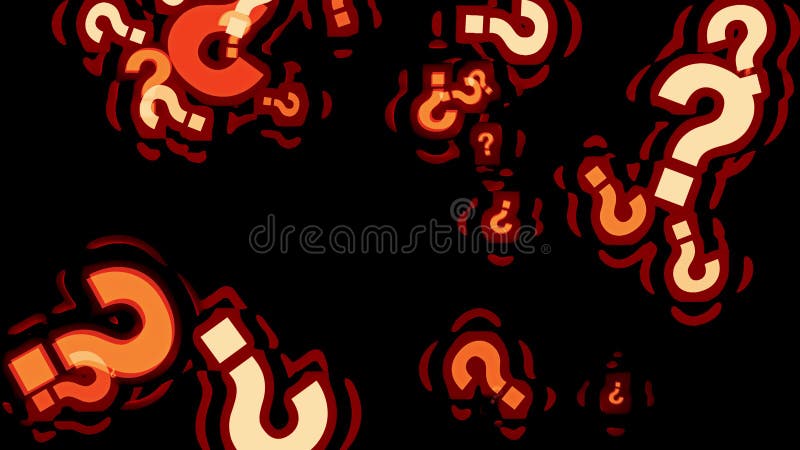 Cartoon Style Question Marks Dynamic Animation Stock Footage - Video of ...