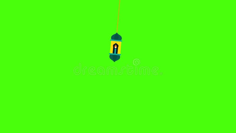 A Cartoon-style Ramadan Lantern. Loopable and Ready for Chroma Keying ...