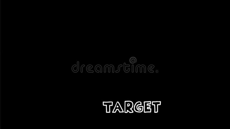 Cartoon Style Target Hit by Missile Exploding 2D Animation 4K Stock ...